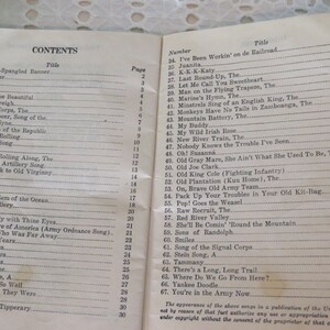 Army Song Book World War II Army Song Lyrics Booklet - Etsy