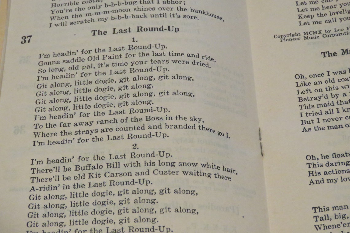 Army Song Book World War II Army Song Lyrics Booklet - Etsy