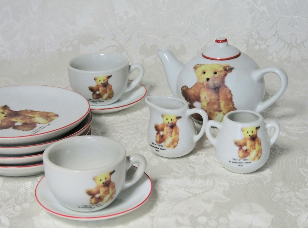 Reutter Porcelain Steiff Barle Mini Tea Set, Vintage German STEIFF ...