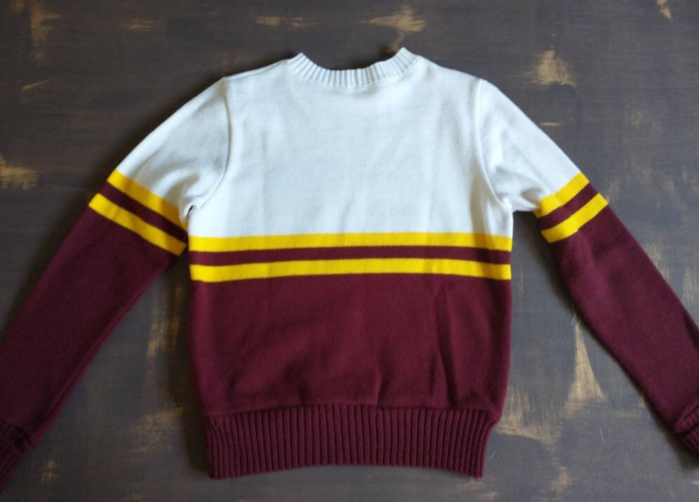 Vintage Varsity High School Sweater Uniform Top Band Cheerleader Baton ...