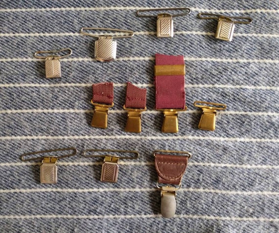 Vintage Mitten Clips 1950's Metal Variety 11 Gold And… - Gem