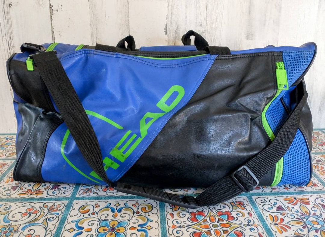 HEAD Duffel Bag VINTAGE 1980's Vinyl Sport Bag Large Retro Overnight ...