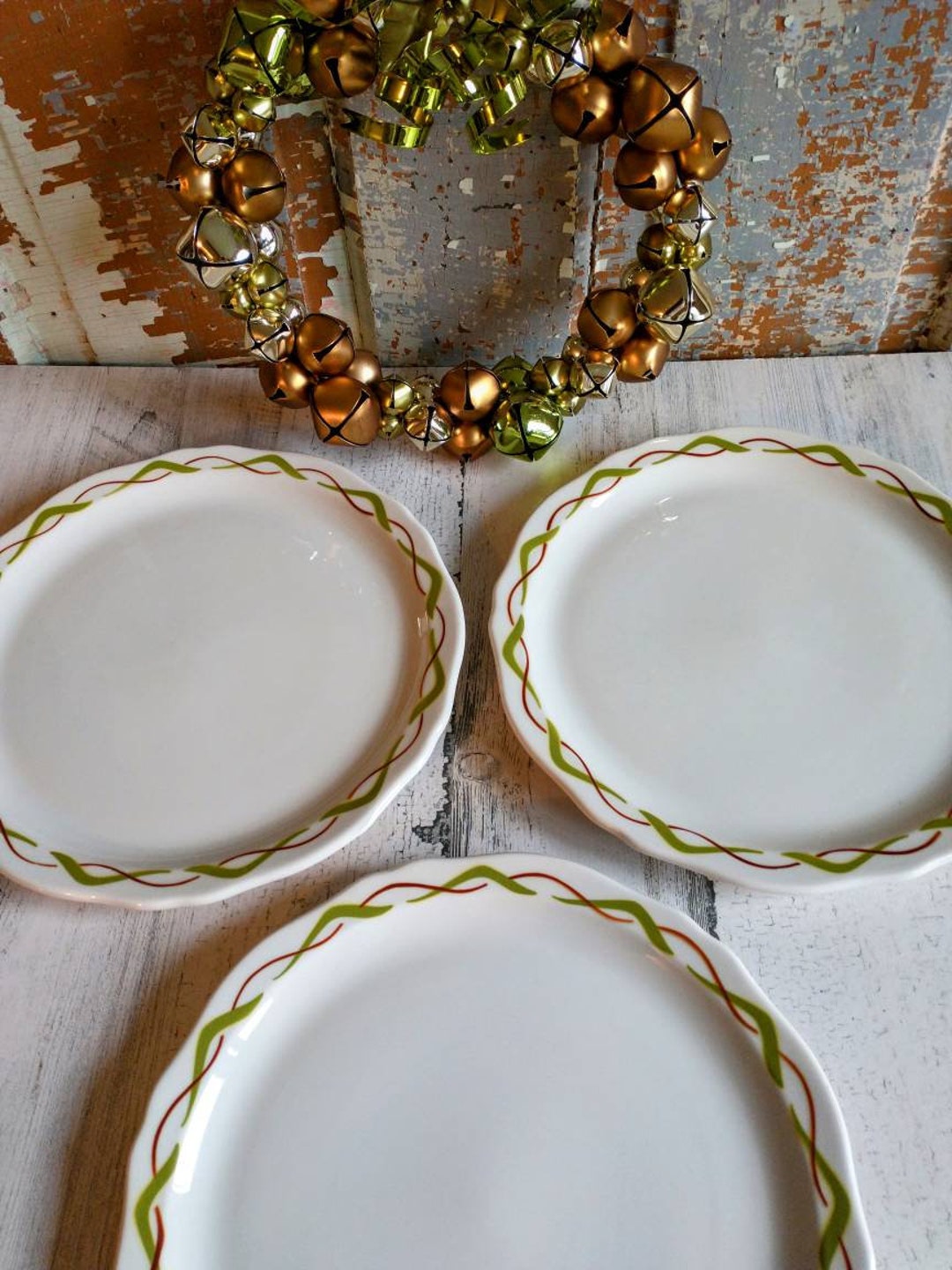 Vintage Restaurant Ware SET of 5 Dinner PLATES 9 3/4" Mayer China ...