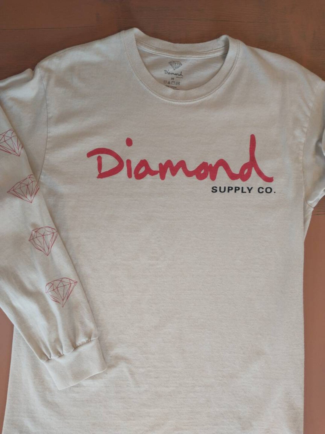Diamond Supply Company Vintage T Shirt Long Sleeve Diamond Graphics ...