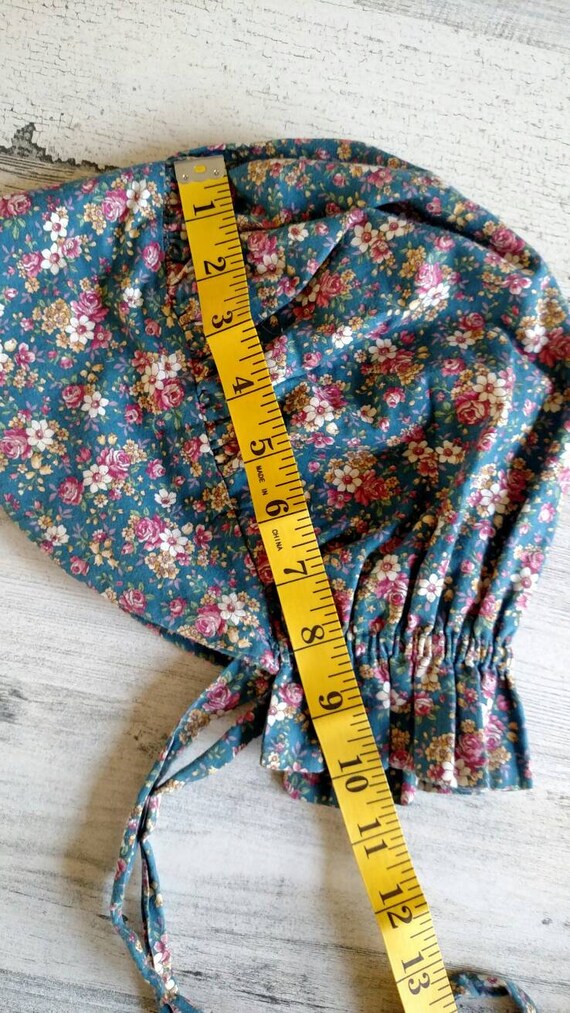Girls' Clothing Vintage Girl's Bonnet Handmade Homemade OOAK Floral ...