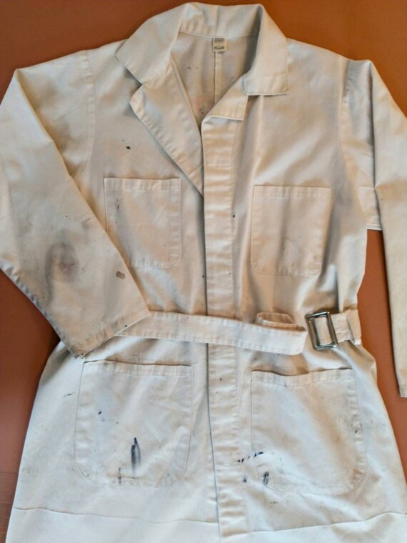 Vintage Industrial Jacket Work Laboratory Coat Willma… - Gem