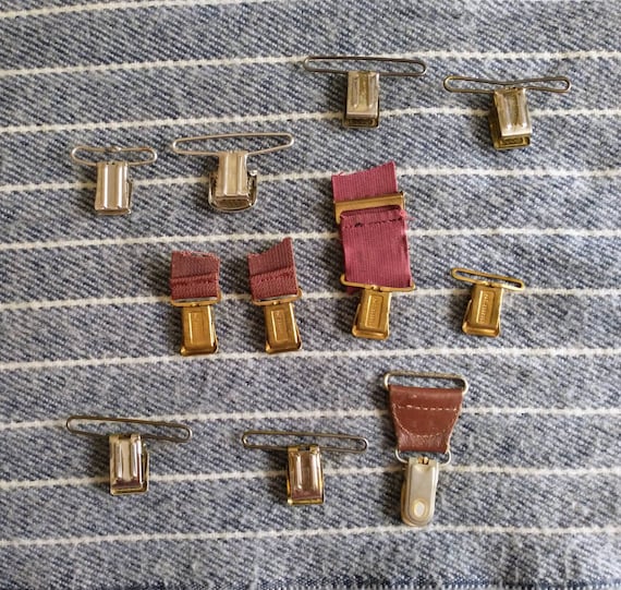 Vintage Mitten Clips 1950's Metal Variety 11 Gold And… - Gem