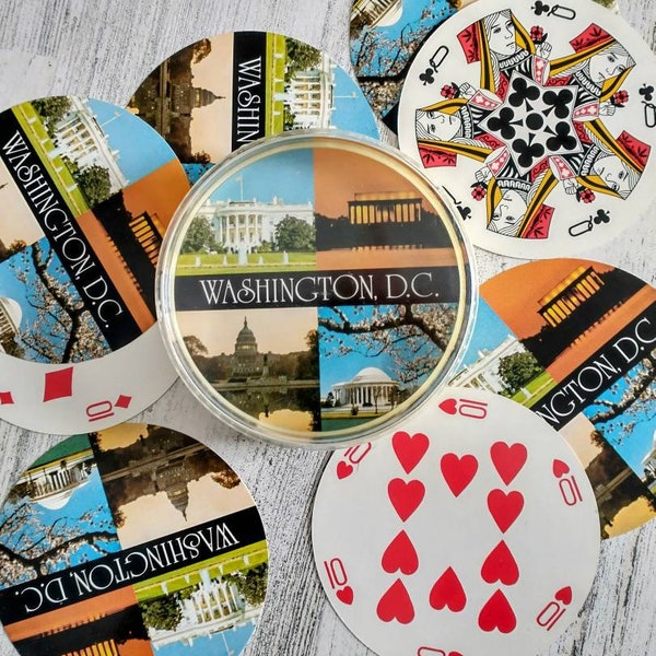 Round Playing Cards - Etsy