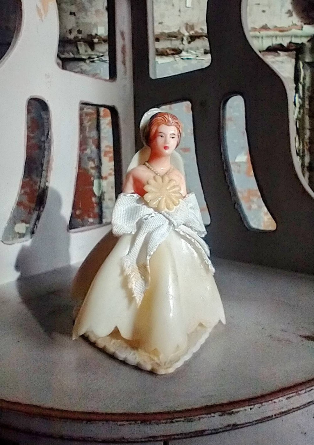 Vintage CAKE Topper Fancy Lady Woman Special Occasion Wedding Bride ...