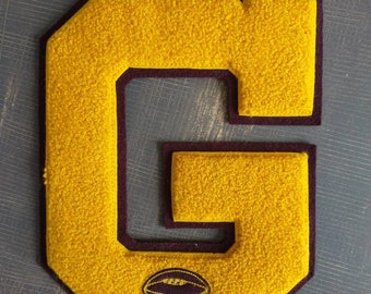 Gold Varsity Letter - Etsy