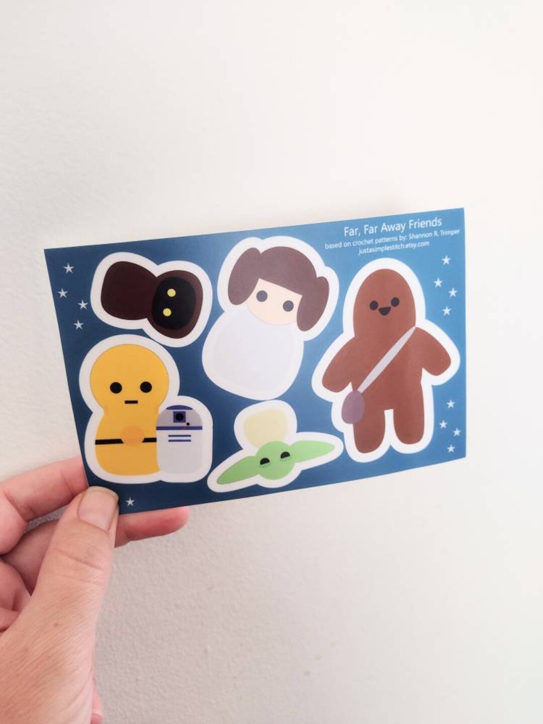 Star Wars Sticker Sheet for Water Bottle, Star Wars Car Decal, Cute ...