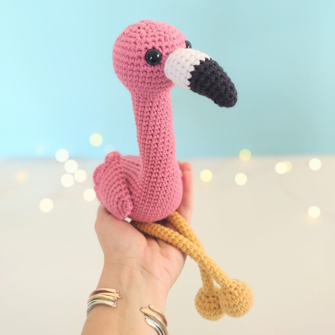 Flamingo Crochet Pattern, Tropical Bird Amigurumi Tutorial, Beginner ...