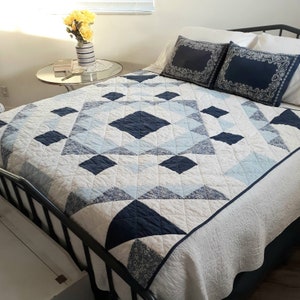 Modern Large Block Quilt Pattern, Mayday, Multiple Sizes, Beginner ...