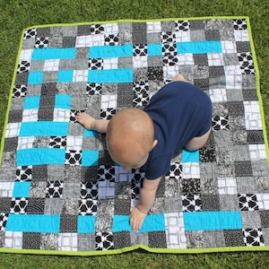 Morse Code Modern Quilt Pattern, Customizable Quilting Tutorial Custom ...
