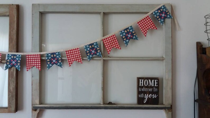 Flag Pennant Bunting Sewing Pattern Birthday Banner Instant - Etsy