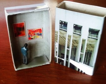 Matchbox House: Miniature Room inside a Matchbox | Etsy