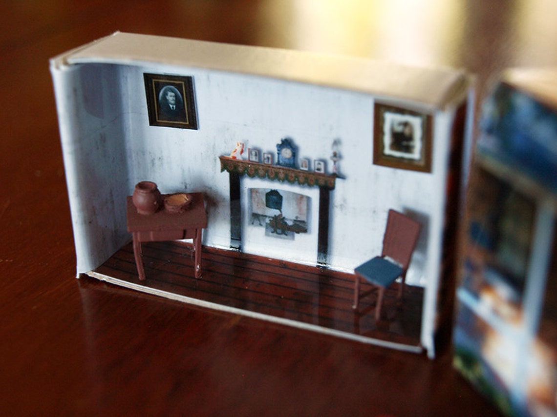 Matchbox Building: Matchbox Miniature of Blundell's - Etsy