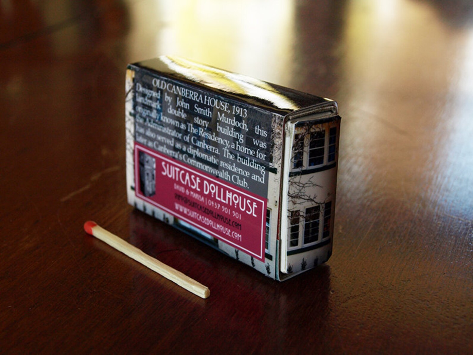 Matchbox Building: Matchbox Miniature of Old Canberra House, Canberra ...