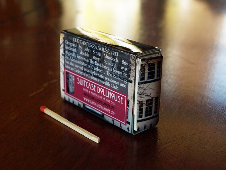 Matchbox Building: Matchbox Miniature of Old Canberra House, Canberra ...