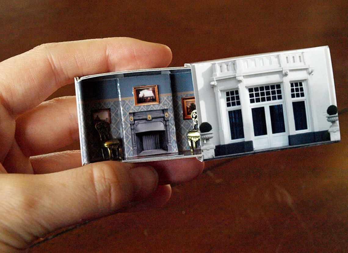 Matchbox House: Miniature Room Inside a Matchbox - Etsy