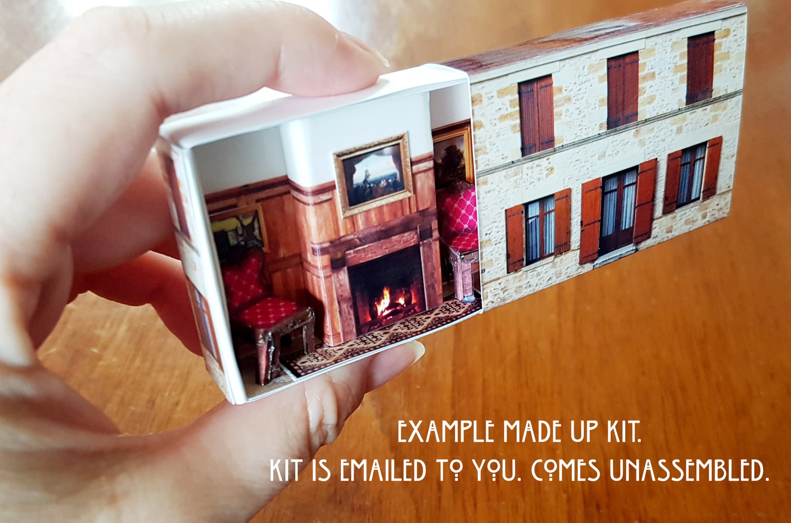 Print and Make Your Own Matchbox House Kit - Etsy