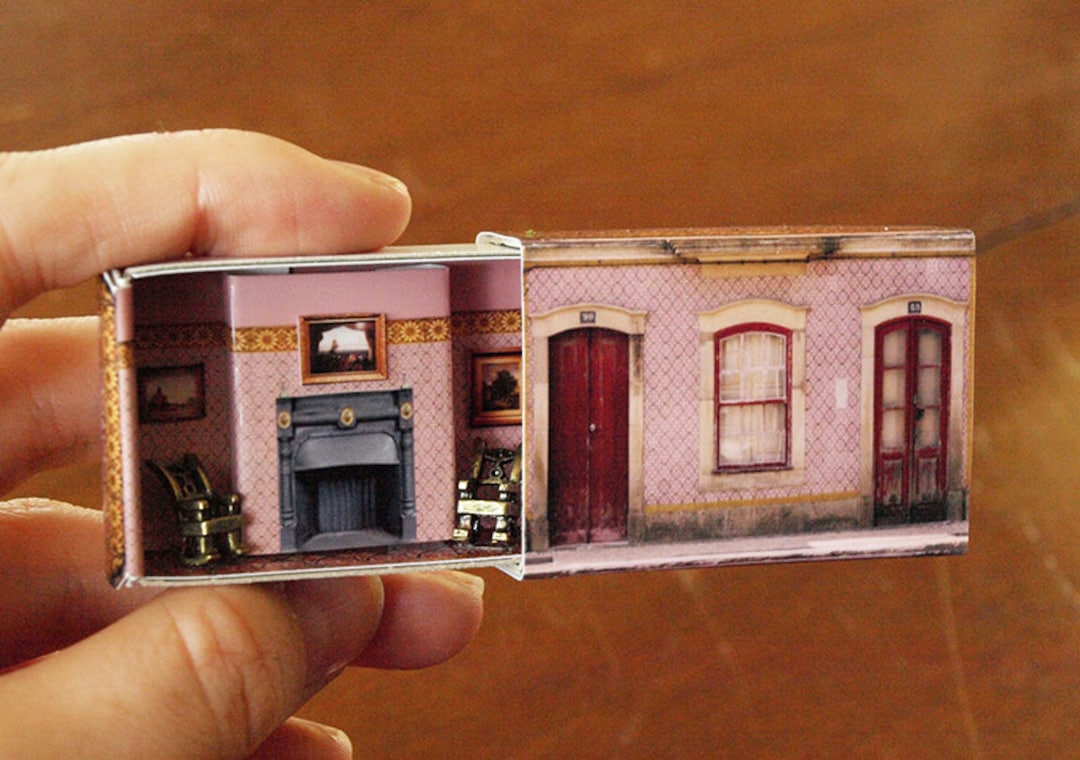 Matchbox House: Miniature Room Inside a Matchbox - Etsy