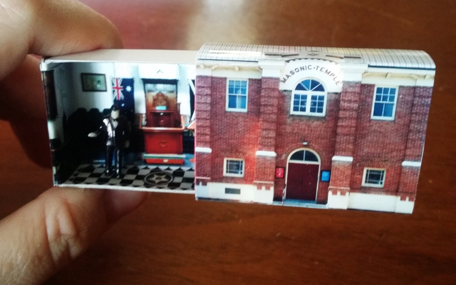 Matchbox Building: Matchbox Miniature of the Masonic Temple, Queanbeyan ...