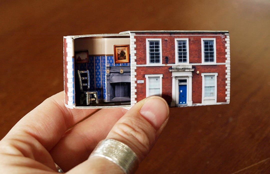 Matchbox House: Miniature Room Inside a Matchbox - Etsy