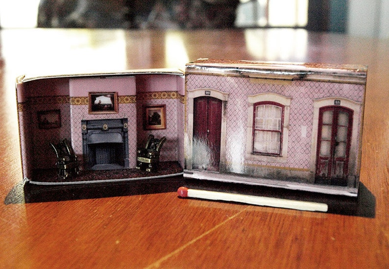 Matchbox House: Miniature Room Inside a Matchbox - Etsy