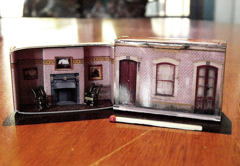 Matchbox House: Miniature Room Inside a Matchbox - Etsy