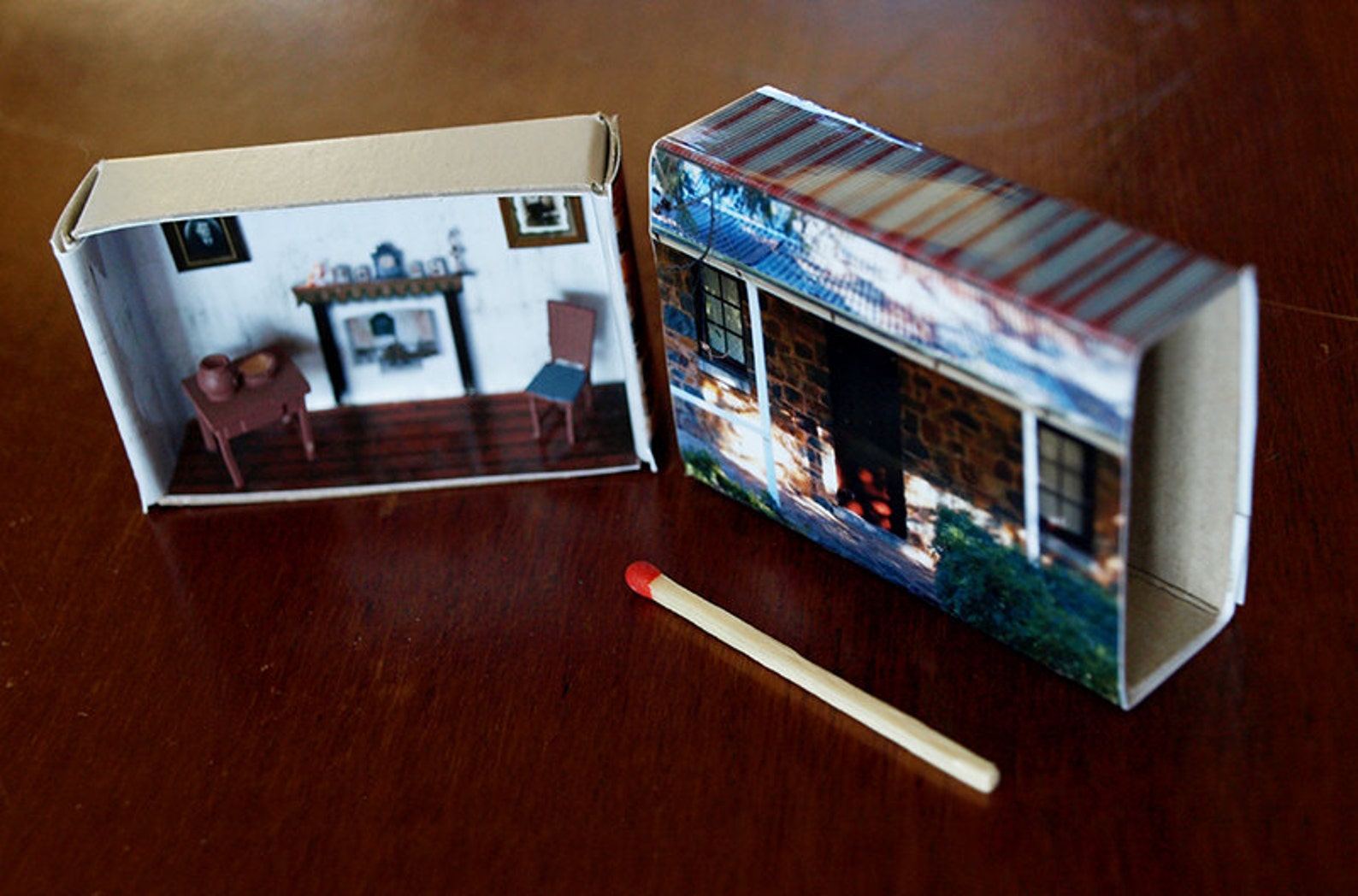 Matchbox Building: Matchbox Miniature of Blundell's Cottage, Canberra ...