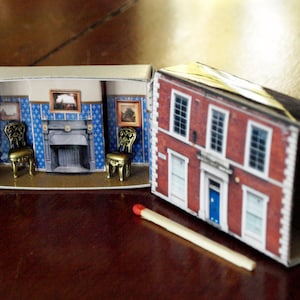 Matchbox House: Miniature Room Inside a Matchbox - Etsy