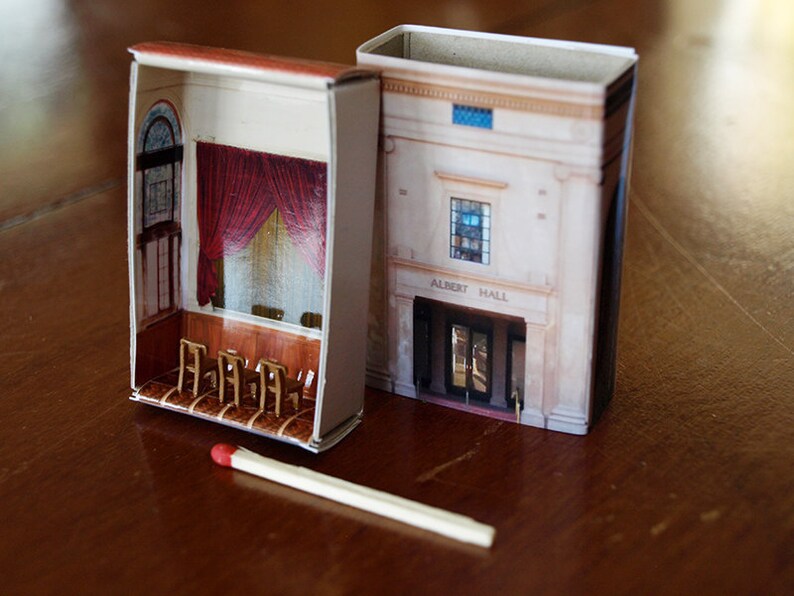 Matchbox Building: Matchbox Miniature of Albert Hall - Etsy Australia