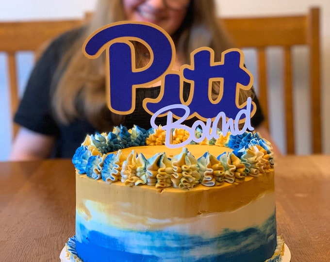 University of Pittsburgh Cake Topper, Pitt Cake Topper, Pitt Bound ...