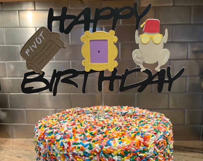Friends Theme Cake Topper, Friends TV Theme Party, Friends TV Show Cake ...