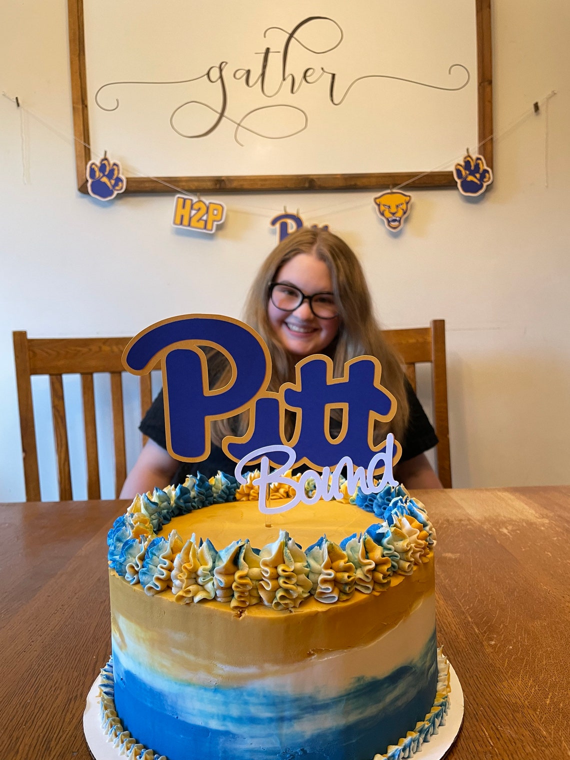 University of Pittsburgh Cake Topper, Pitt Cake Topper, Pitt Bound ...