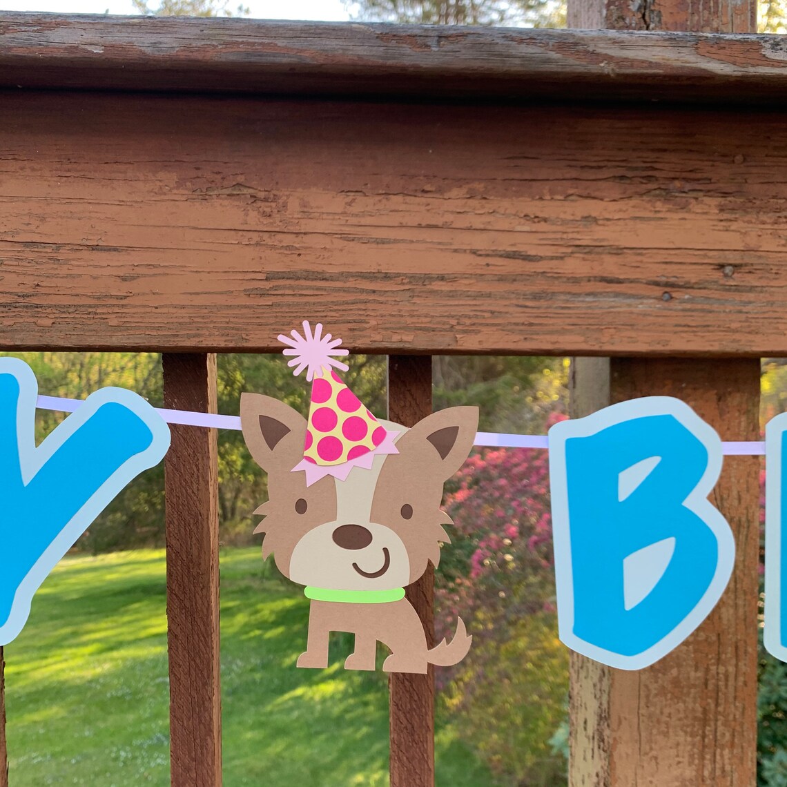 Cute Puppy Banner Puppy Birthday Banner Puppy Decorations | Etsy