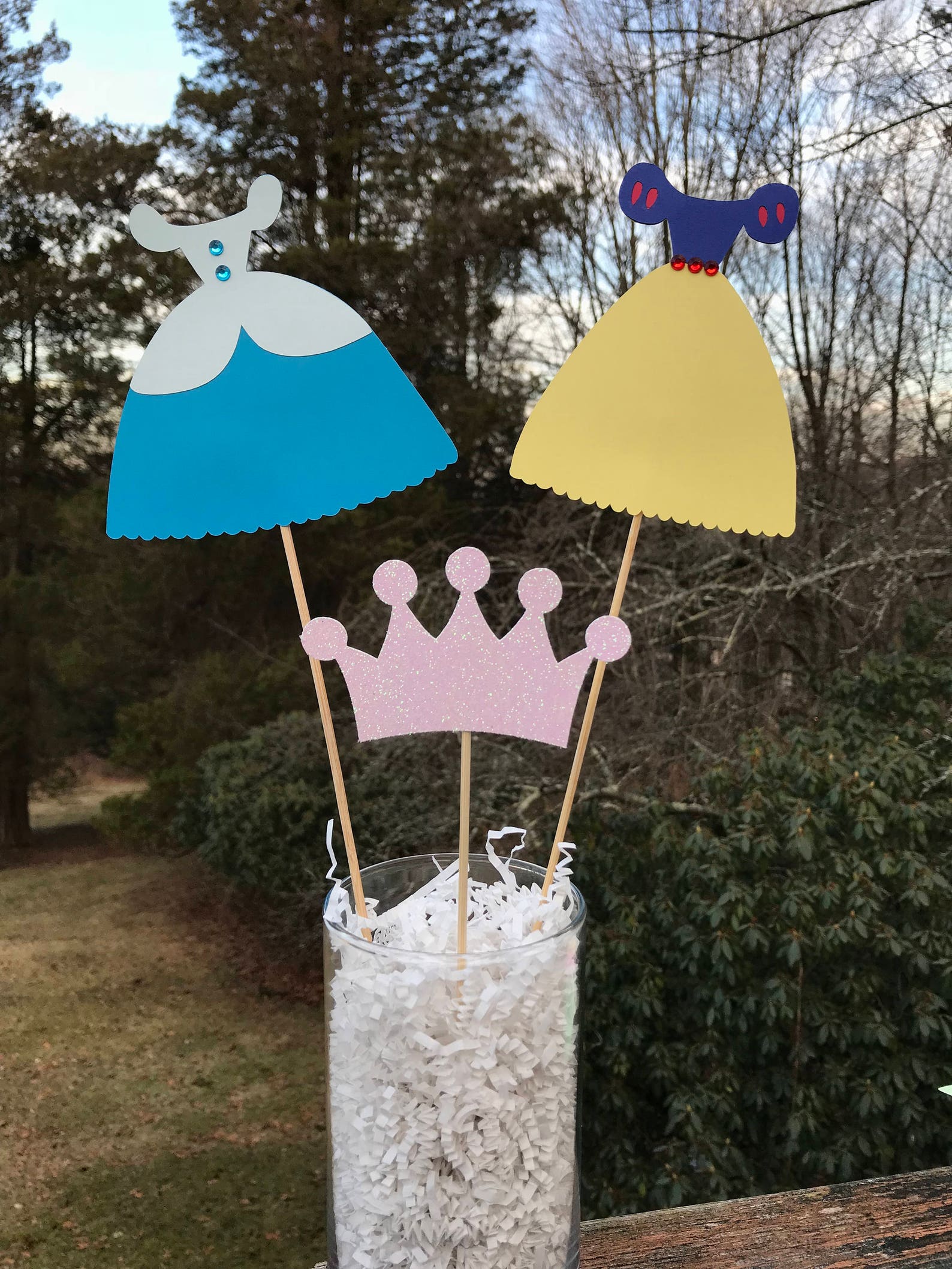 Princess Centerpiece/princess Dress Centerpiece/disney Princess ...