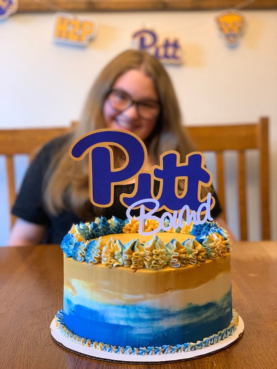 University of Pittsburgh Cake Topper Pitt Cake Topper Pitt - Etsy