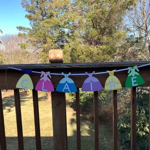 Princess Banner/princess Dress Banner/disney Princess Inspired Banner ...
