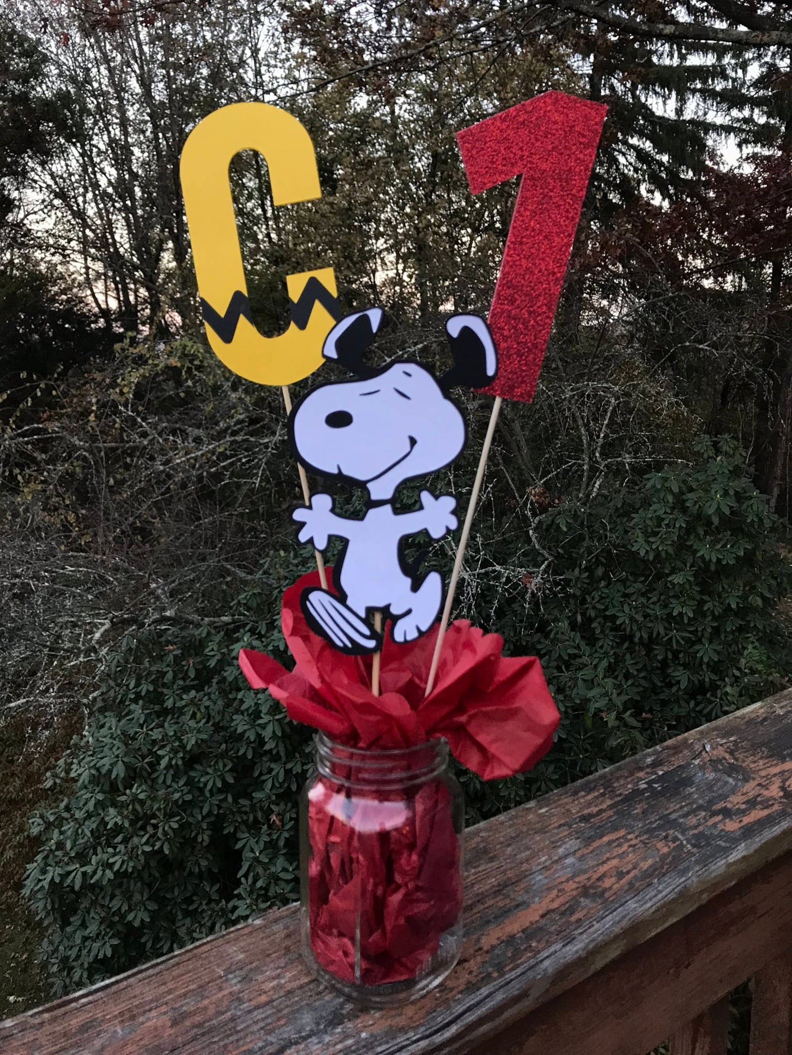 Charlie Brown Centerpiece, Snoopy Centerpice, Woodstock Centerpiece - Etsy