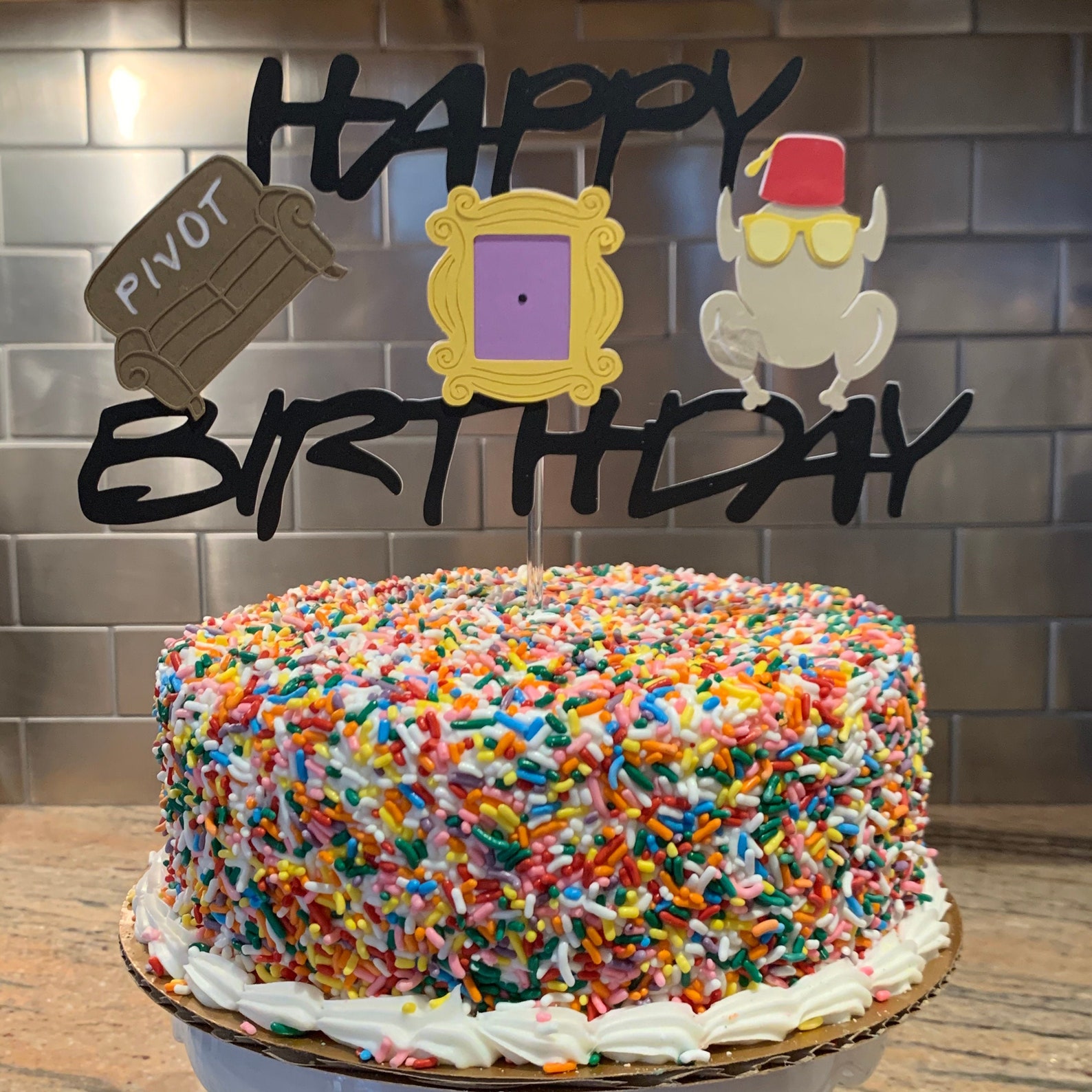 Friends Theme Cake Topper Friends TV Theme Party Friends TV - Etsy