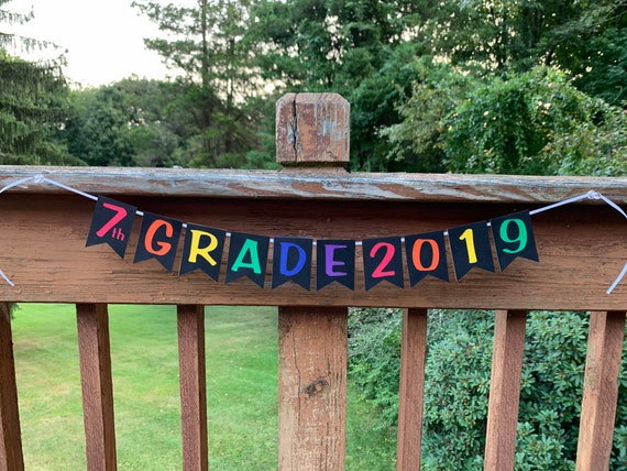 First Day of School Banner Back to School Banner Grade | Etsy