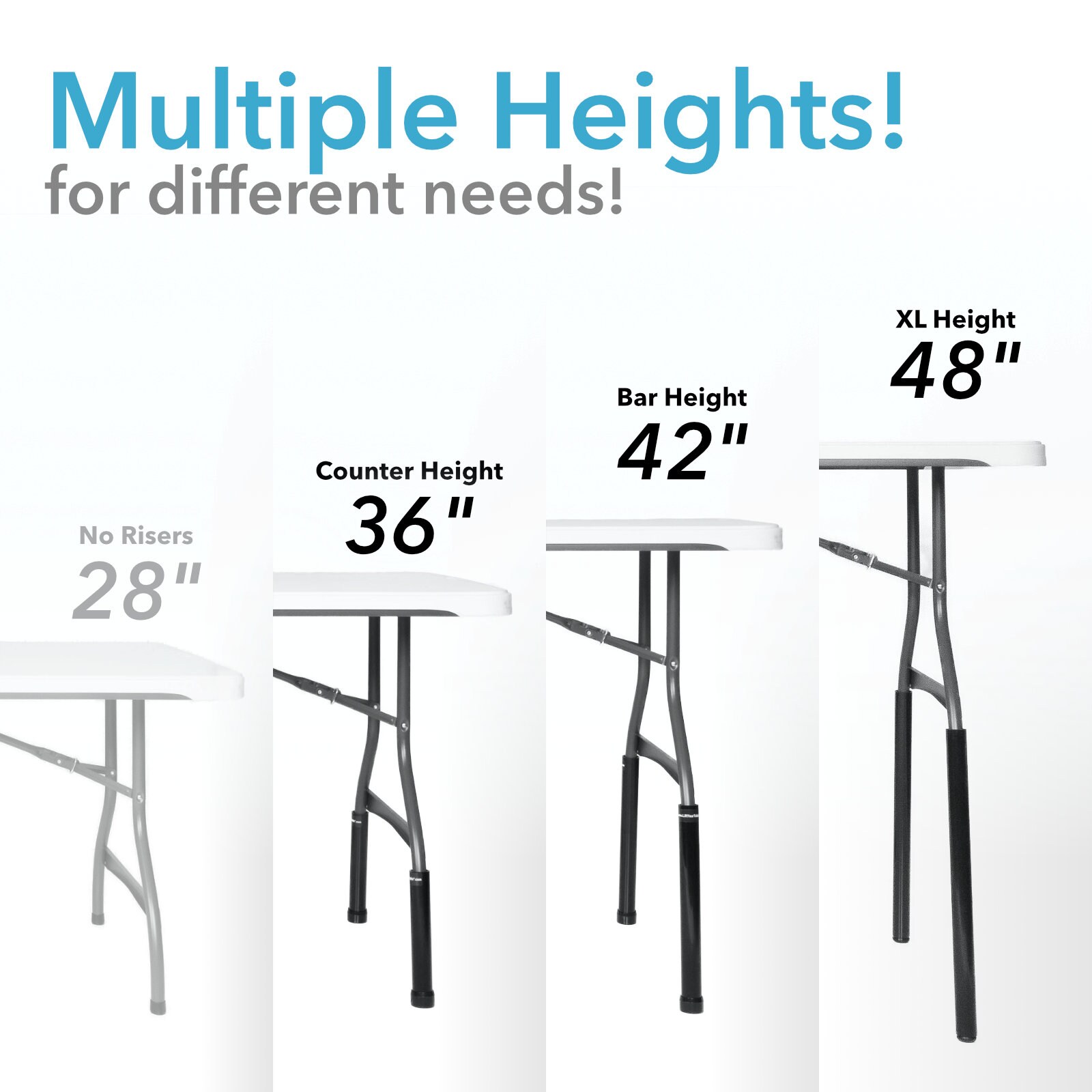 Lift Your Table® Folding Table Risers - Etsy