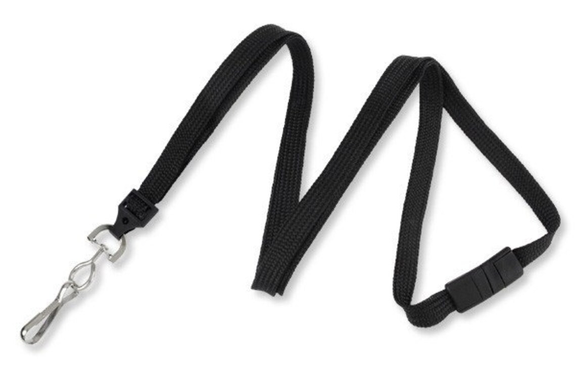 Breakaway Lanyard With Swivel Hook and 3/8" Strap | 5 Colors - Etsy