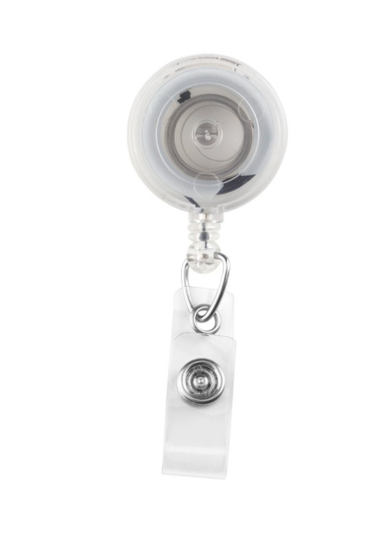100 Bundle Pack of Clear Badge Reels With Vinyl Straps & - Etsy