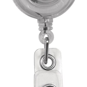10 Clear Badge Reels With Vinyl Strap & Belt Clip | 2120-3600 - Etsy