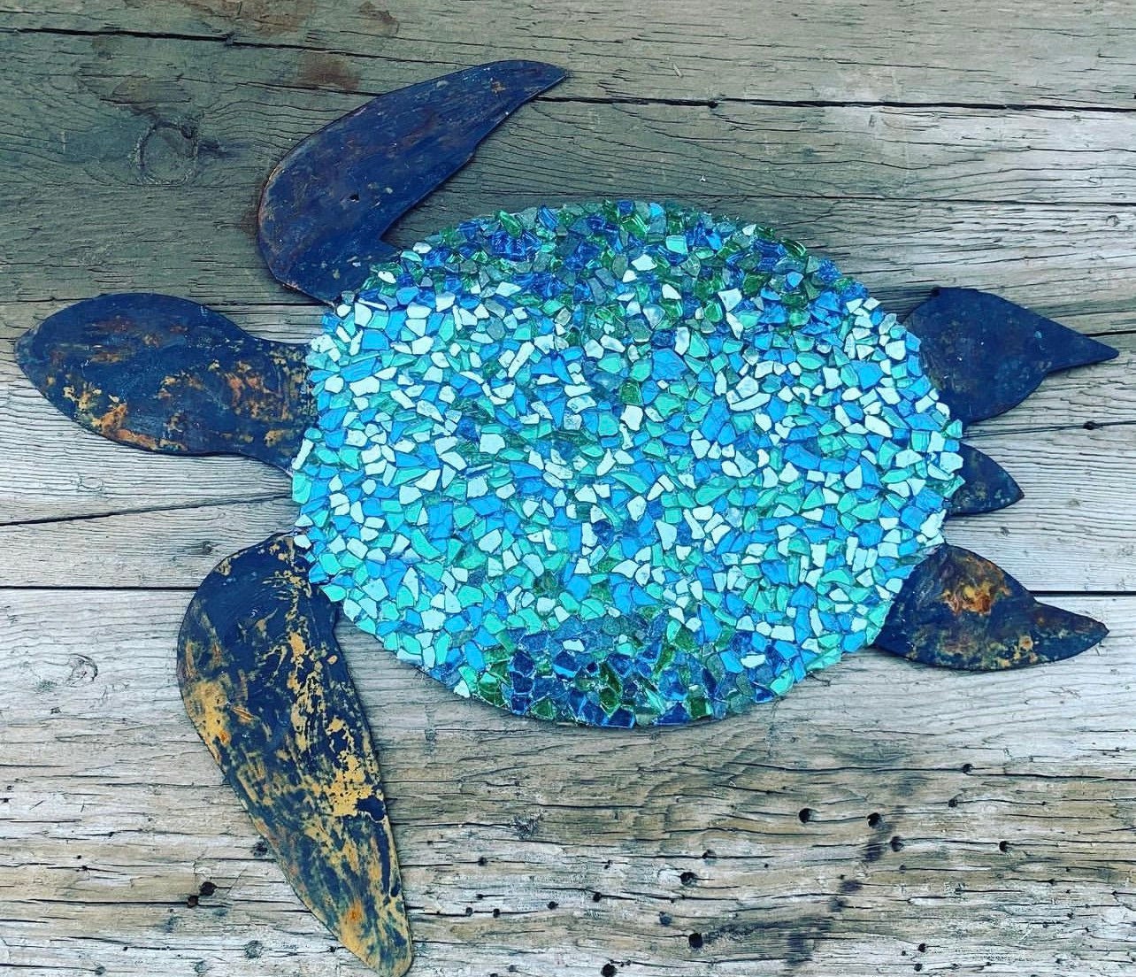 Gorgeous Turquoise Blue and Green Turtle - Etsy