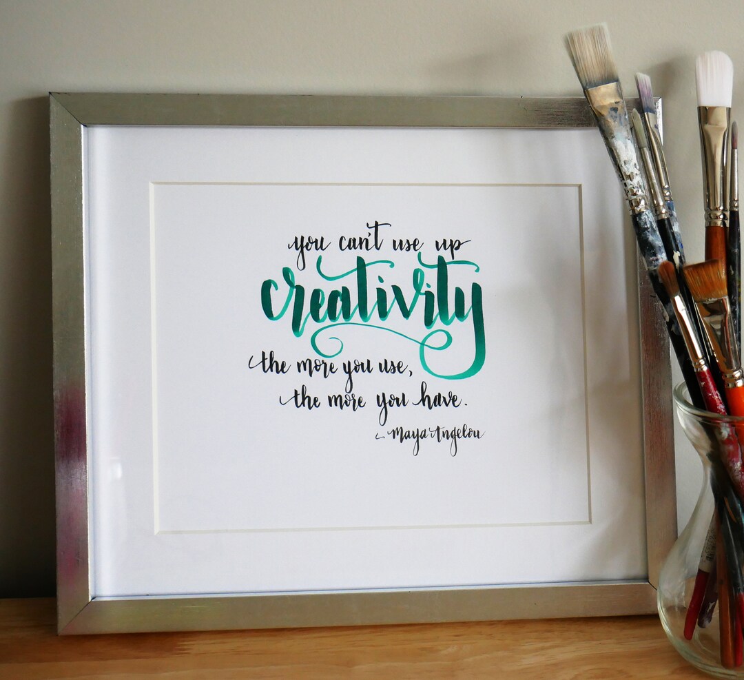 Handwritten Calligraphy Maya Angelou Quote - Art Gift for Mother's Day ...