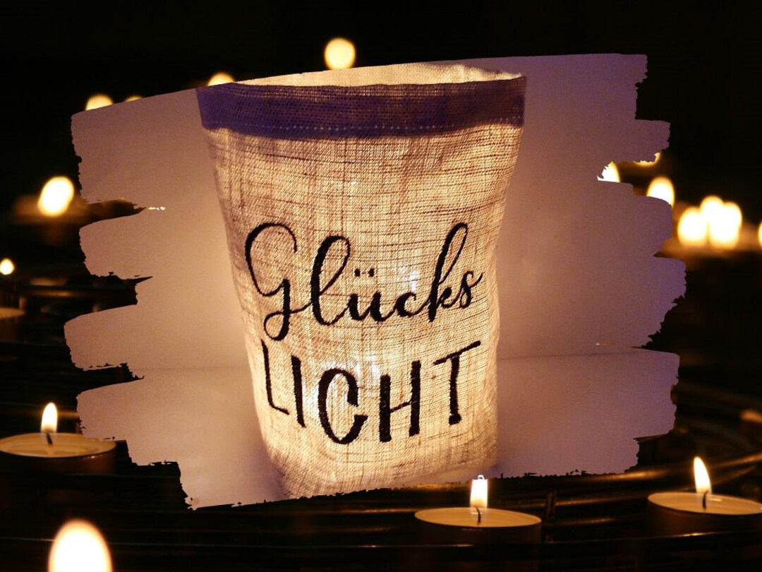 Embroidered WINDLIGHT happy Light //free Choice of Color// Light Bag ...